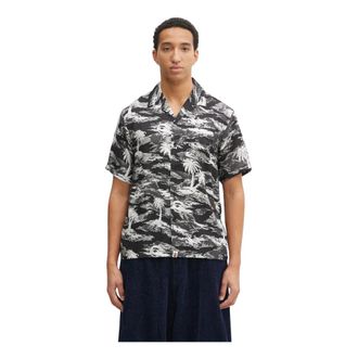 A Bathing Ape Palm Tree Camo Open Collar Pocket Shirt - - Shirts - Herren - Mehrfarbig - M