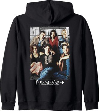 Friends TV Show Cast Foto Vintage 90er Jahre Fan Retro Sitcom Geek Kapuzenjacke