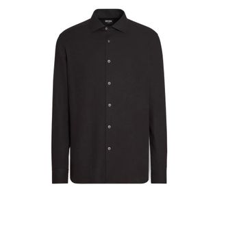 Ermenegildo Zegna Herren, Shirts, Schwarzk, 2XLGr&ouml;&szlig;e
