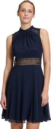 Vera Mont Damen Cocktailkleid mit Spitzeneinsatz Night Sky,40