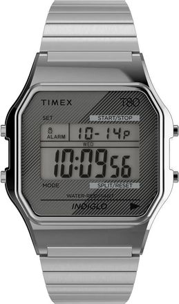Timex Uhren - Digitaluhr Timex T80 - Gr. unisize - in Silber - f&uuml;r Damen