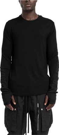 Thom Krom Homme, Tops, Noir, Taille: 2XL Soft Long Sleeve Tee