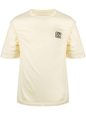 Telfar t-shirt à patch brodé - Tons neutres