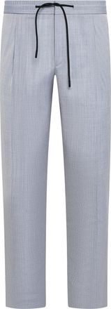 HUGO BOSS Casual-Anzughose mit Kordelzug aus einem Woll-Mix in