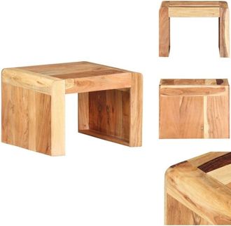 vidaXL Vidaxl - Beistelltisch 43x40x30 cm Akazie Massivholz - Holztisch - Wohnzimmer Dekoration - Beistelltisch - Akasieholzt - Industriel Stil
