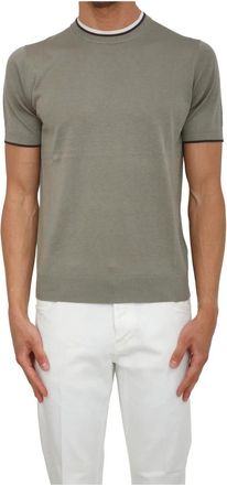 Paolo Pecora Homme, Pulls, Vert, Taille: 2XL Maglia Girocollo