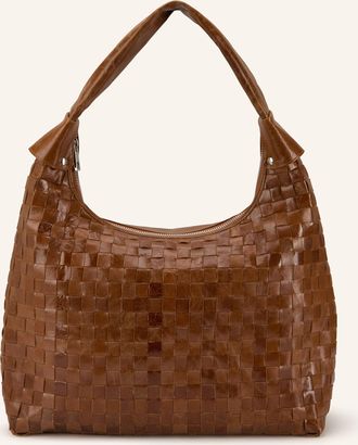 N&uacute;noo N&uacute;noo Schultertasche Big Dandy Braided Megah braun