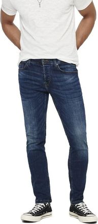 Only & Sons Herren Jeans ONSWEFT 5076 PK - Straight Fit - Blau - Medium Blue, Gr&ouml;&szlig;e:34W / 30L, Farbvariante:Medium Blue Denim 22005076