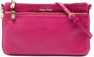 Miu Miu Sac bandouli&egrave;re Pre-owned - Femme - Pre-owned - Rose - Taille: ONE Size