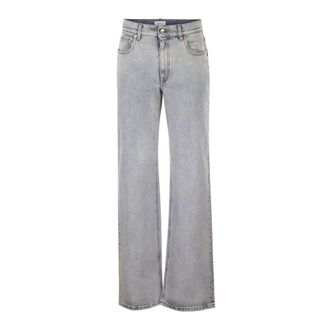 Fabiana Filippi Jean Large Jambe - Femme - Jeans - Bleu - Taille: 38 FR