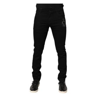 Dolce & Gabbana Homme, Jeans, Noir, Taille: L Sacred Heart Jeans