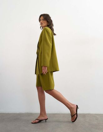 Topshop Short long densemble - Olive-Vert