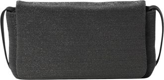 Brunello Cucinelli Elegante handgefertigte Abendtasche mit Perlenbesatz - - Bags - Damen - Grau - ONE SIZE
