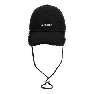 Jacquemus unisex, Accessoires, Noir, Taille: 60 CM La Casquette Artichaut