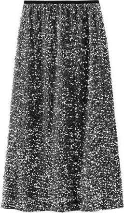 Generic Jupe Longue en Jean Midi Fendue a Soie Coton Bouffante Dye Unie 2025 Habillée Taffetas Annee Country Franges Holographique Émeraude Plats Basket Morph