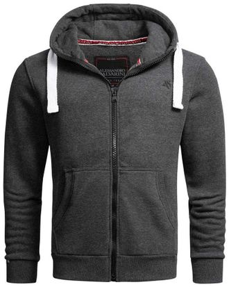 Alessandro Salvarini Sweatjacke ASVinzent warmer Hoodie