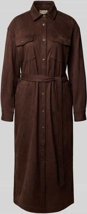 Milano Relaxed Fit Maxikleid mit Brusttaschen