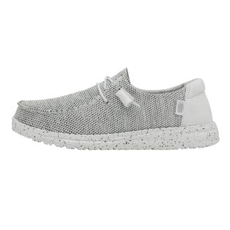 HeyDude Wendy Sox Damen - Slip on Flache Schuhe - Mokassin Stil, Stone White, 40