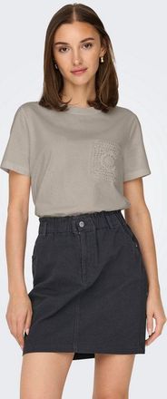 Jacqueline de Yong Kurzarmshirt JDYSELMA S/S CROCHET POCKET TOP JRS NOOS