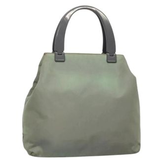 Prada Pre-owned Nylon sacs-main - Femme - Pre-owned - Vert - Taille: ONE Size