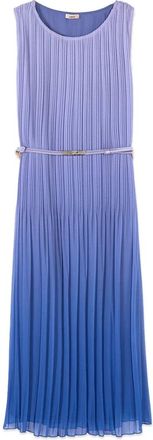 Oltre Femme, Robes, Violet, Taille: 42 FR Robe midi pliss&eacute;e avec ceinture