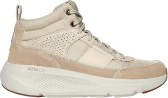 Skechers OTG Elevate Sneaker f&uuml;r Damen, Wildleder, Zum Anschl&uuml;pfen (Braungrau/Nat&uuml;rlich)