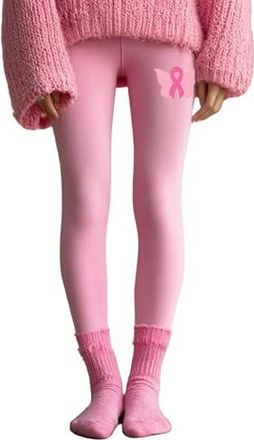 Generic Leggings de sensibilisation au cancer du sein pour femmes, pantalon de yoga dentra&icirc;nement, leggings, collants pour femmes leggings 44, Rose, 3XL