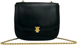 Celine Pre-owned Pochette Sac Bandouli&egrave;re Vintage - Femme - Pre-owned - Noir - Taille: ONE Size