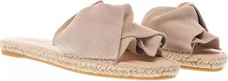 Espadrij l&acute;original Slipper & Pantoletten - Plage Boucle Velour - Gr. 38 (EU) - in Beige - f&uuml;r Damen