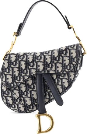 Dior Saddle Handbag Oblique Canvas Mini shoulder bag - Blau