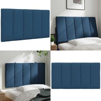 vidaXL vidaXL Kopfteil-Kissen Blau 90 cm Stoff