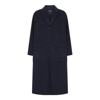 Max Mara Femme, Manteaux, Bleu, Taille: 34 FR Galosce Coat