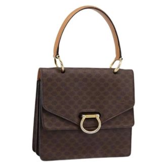 Celine Sac &agrave; main Pre-owned en toile Macadam - Femme - Pre-owned - Brun - Taille: ONE Size