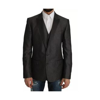 Dolce & Gabbana Slim Fit Anzugjacke - - Jackets - Herren - Grau - L