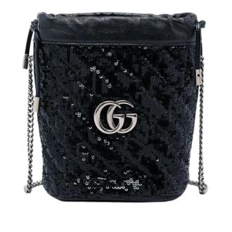 Gucci Sac seau matelass&eacute; &agrave; paillettes Pre-owned - Femme - Pre-owned - Noir - Taille: ONE Size
