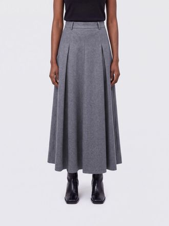 By Malene Birger Jupe midi trap&egrave;ze &agrave; taille haute en coton biologique