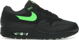 Nike Low-Top Sneaker - Nike Air Max 1 Essential Black Green Strike - Gr. 44 (EU) - in Schwarz - f&uuml;r Damen