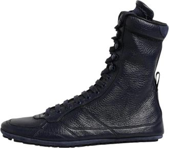 Dolce & Gabbana Homme, Chaussures, Bleu, Taille: 40 EU King High Top Baskets