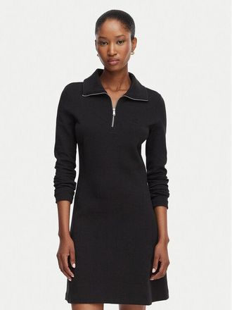 Calvin Klein Jeans Kleid f&uuml;r den Alltag Scuba LV047AB005 Schwarz Regular Fit