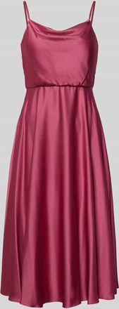 Jake*s Cocktailkleid mit Wasserfall-Ausschnitt