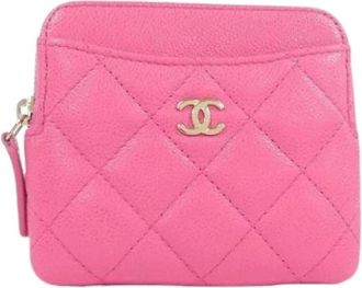 Chanel Porte-monnaie/&eacute;tui &agrave; monnaie Pre-owned - Femme - Pre-owned - Rose - Taille: ONE Size