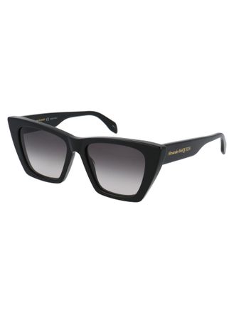 Alexander McQueen Womens Sunglasses Black-Grey Acetate Black-Black-Grey Black/black/grey