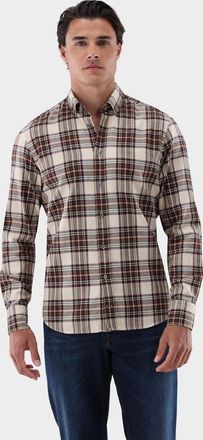 van Laack Kariertes Flanellhemd mit Button-Down-Kragen
