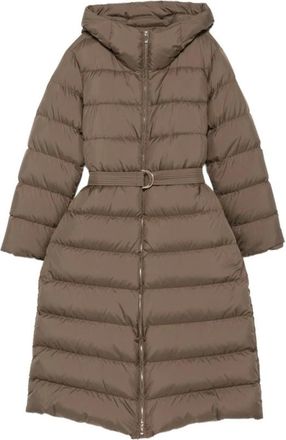 Max Mara Canneti Down Coat - Femme - Manteaux - Brun - Taille: 40 FR