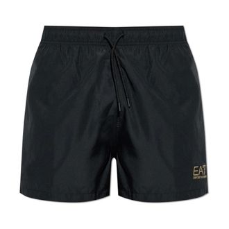 Emporio Armani Emporio Armani Ea7, Homme, Maillots de bain, Noir, Taille: S Logo Swim Shorts