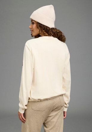 Kangaroos Sweatshirt mit Bord&uuml;re und Schmuckelement als Applikationen, Loose Fit