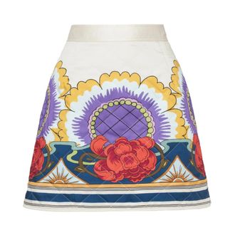 La DoubleJ Retro A-Linien Edie Rock - - Skirts - Damen - Wei&szlig; - XL