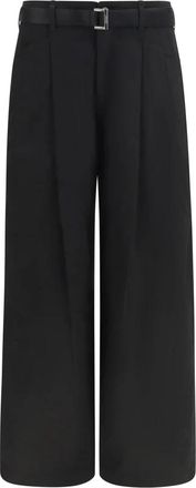 sacai Baumwoll-Chino-Hose - - Trousers - Damen - Schwarzk - S