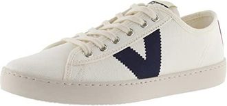 Victoria Basket Basse Unisexe Berlin Toile & Pi&egrave;ces Color&eacute;es en Contraste 1126160 pour Adulte Azul 42