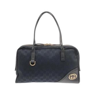 Gucci Pre-owned Vintage Canvas Shoulder Bag - - Pre-owned - Damen - Schwarzk - ONE SIZE